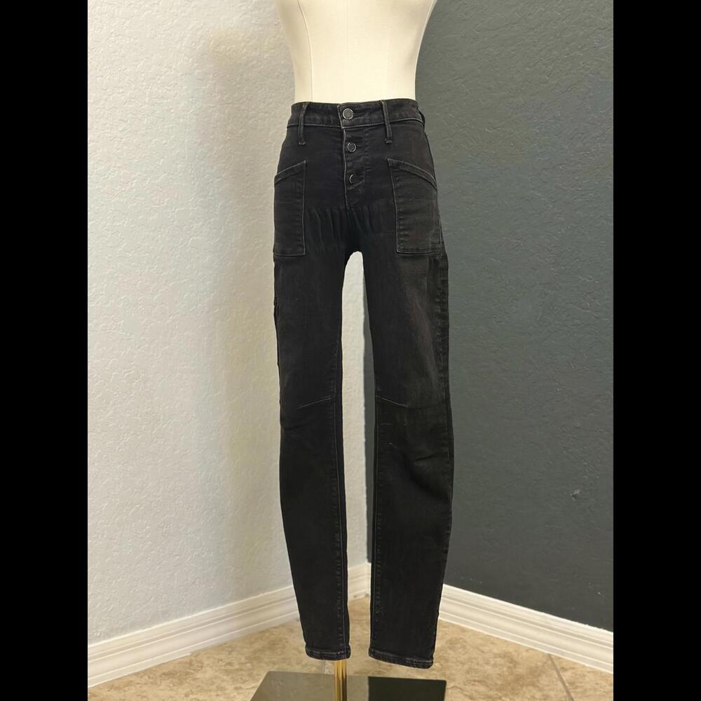 Rta Stylish High-Waisted Black Denim Skinny Jeans - Gem